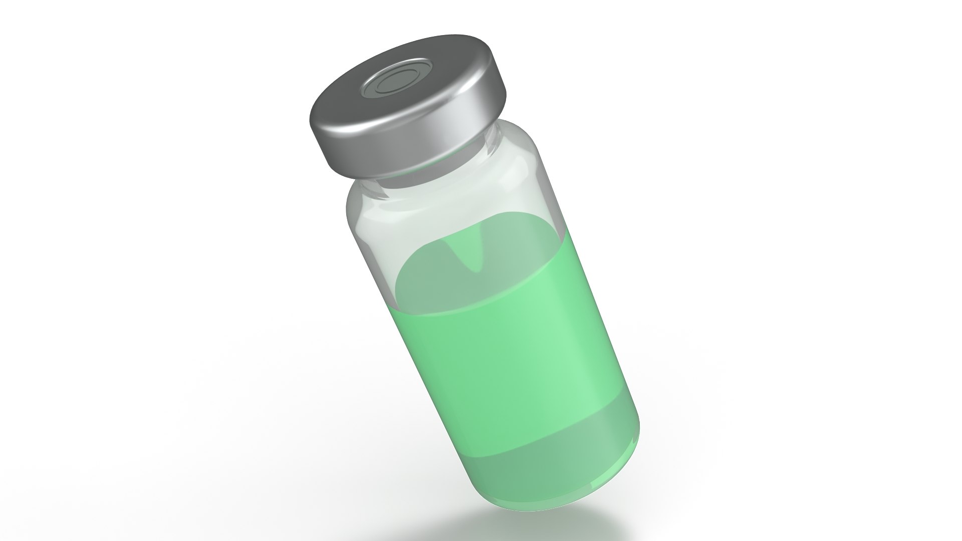 Medicine Sterile Vial 10ml Green 3D - TurboSquid 2210633