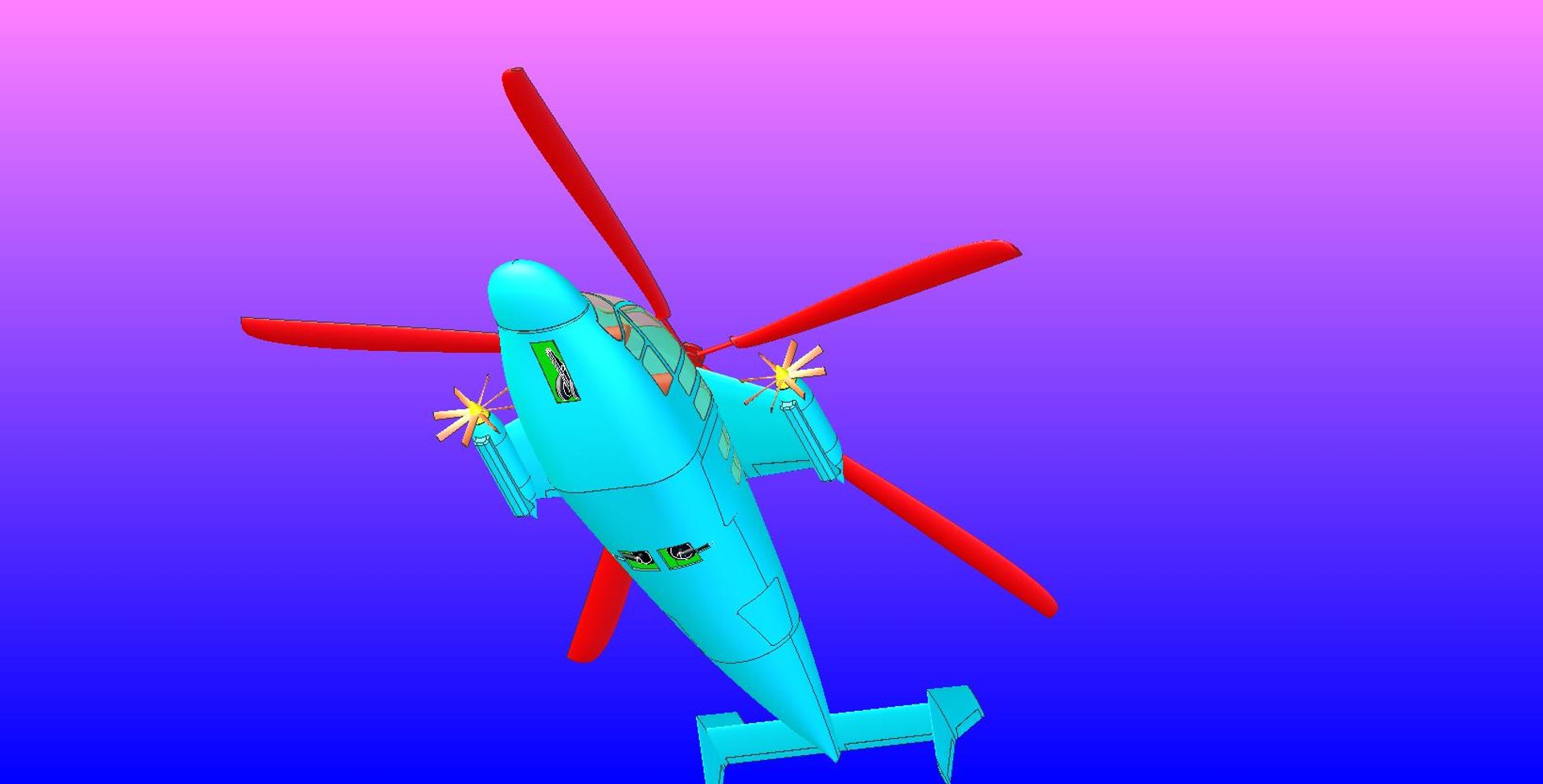 3d Model Eurocopter Hybrid Helicopter Solid