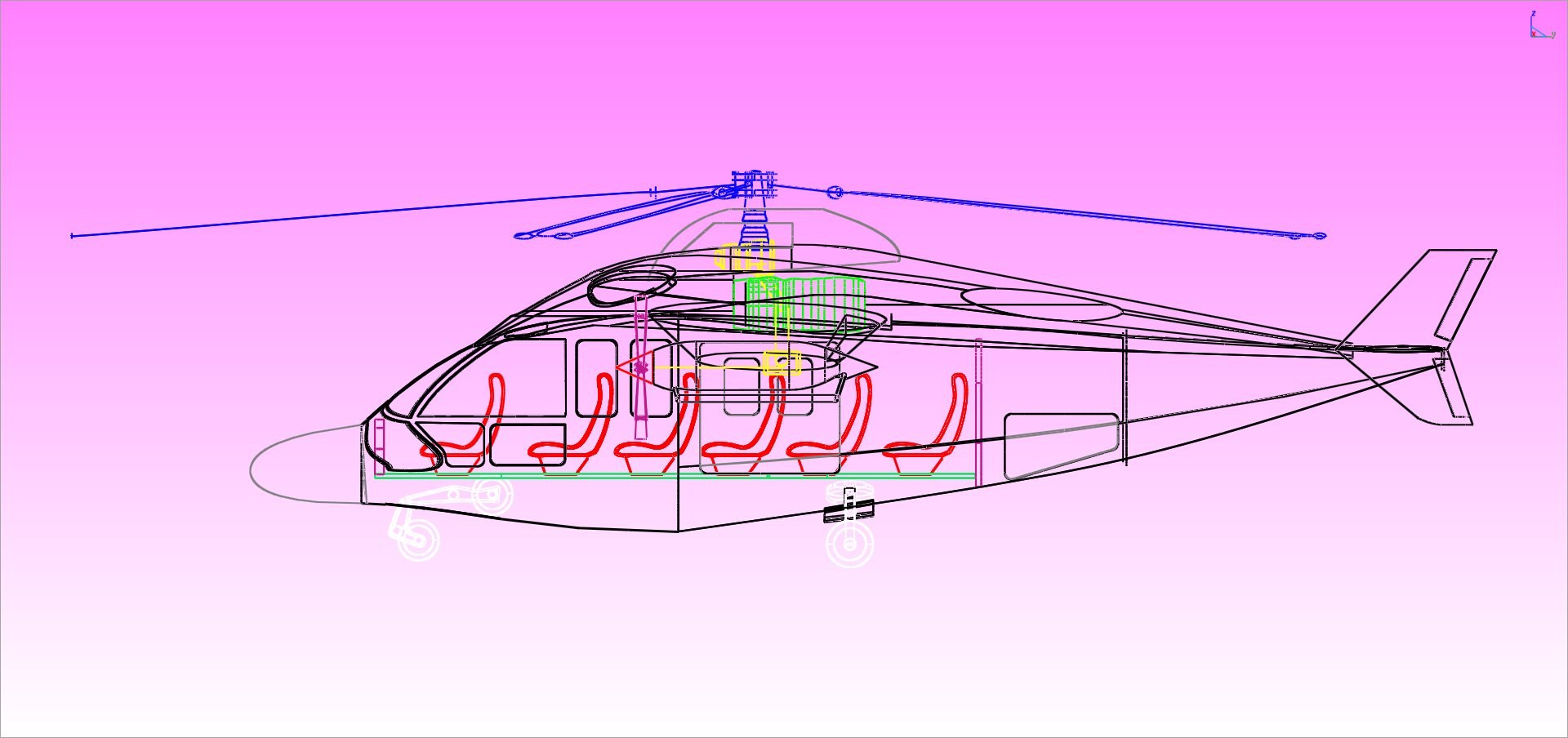 3d Model Eurocopter Hybrid Helicopter Solid