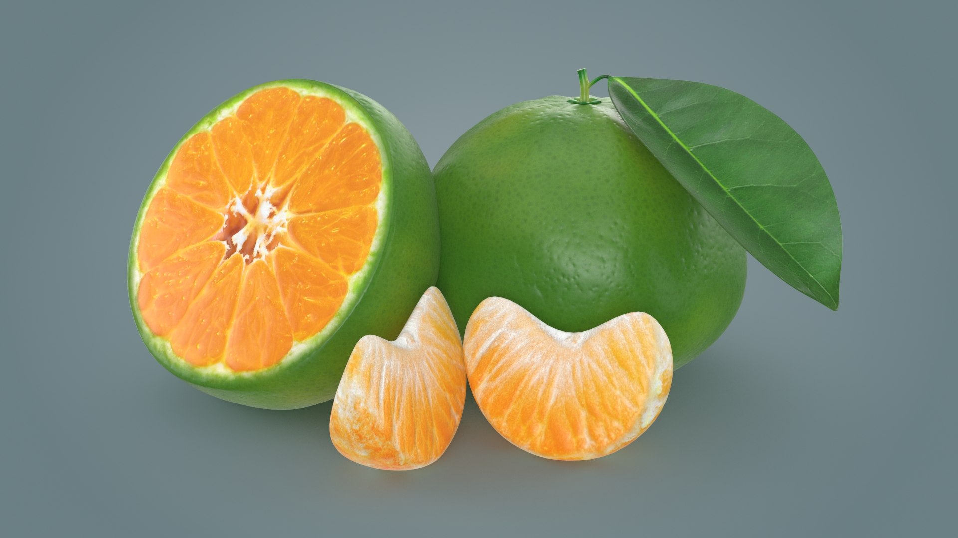 green tangerines