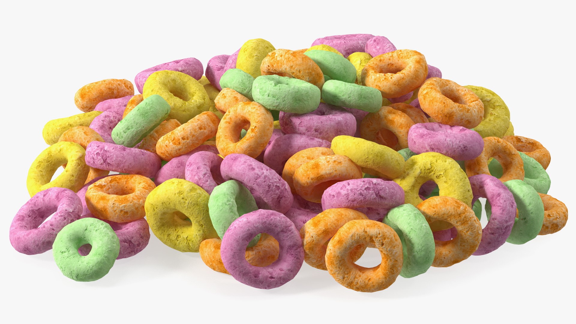 Colored Cereals Rings 3D Model - TurboSquid 1749924