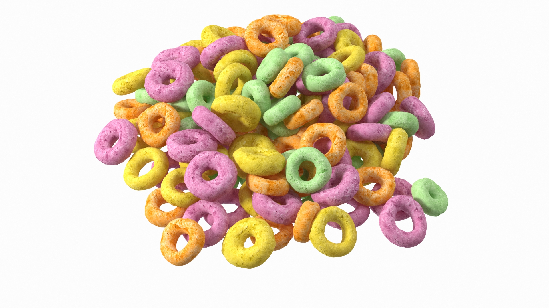 Colored Cereals Rings 3D Model - TurboSquid 1749924