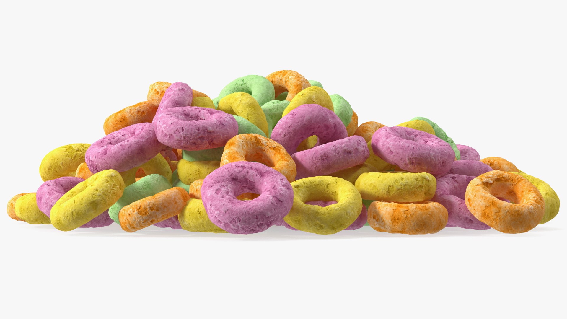 Colored Cereals Rings 3D model - TurboSquid 1749924