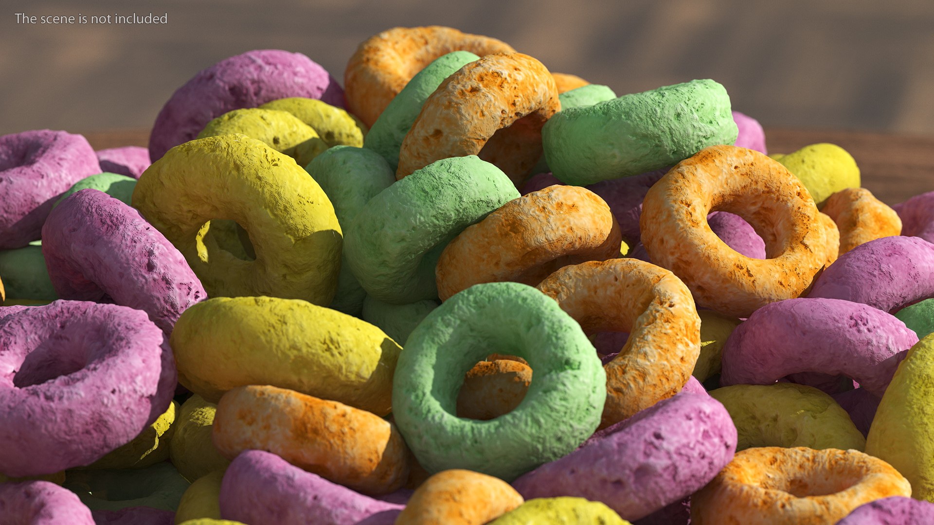 Colored Cereals Rings 3D Model - TurboSquid 1749924