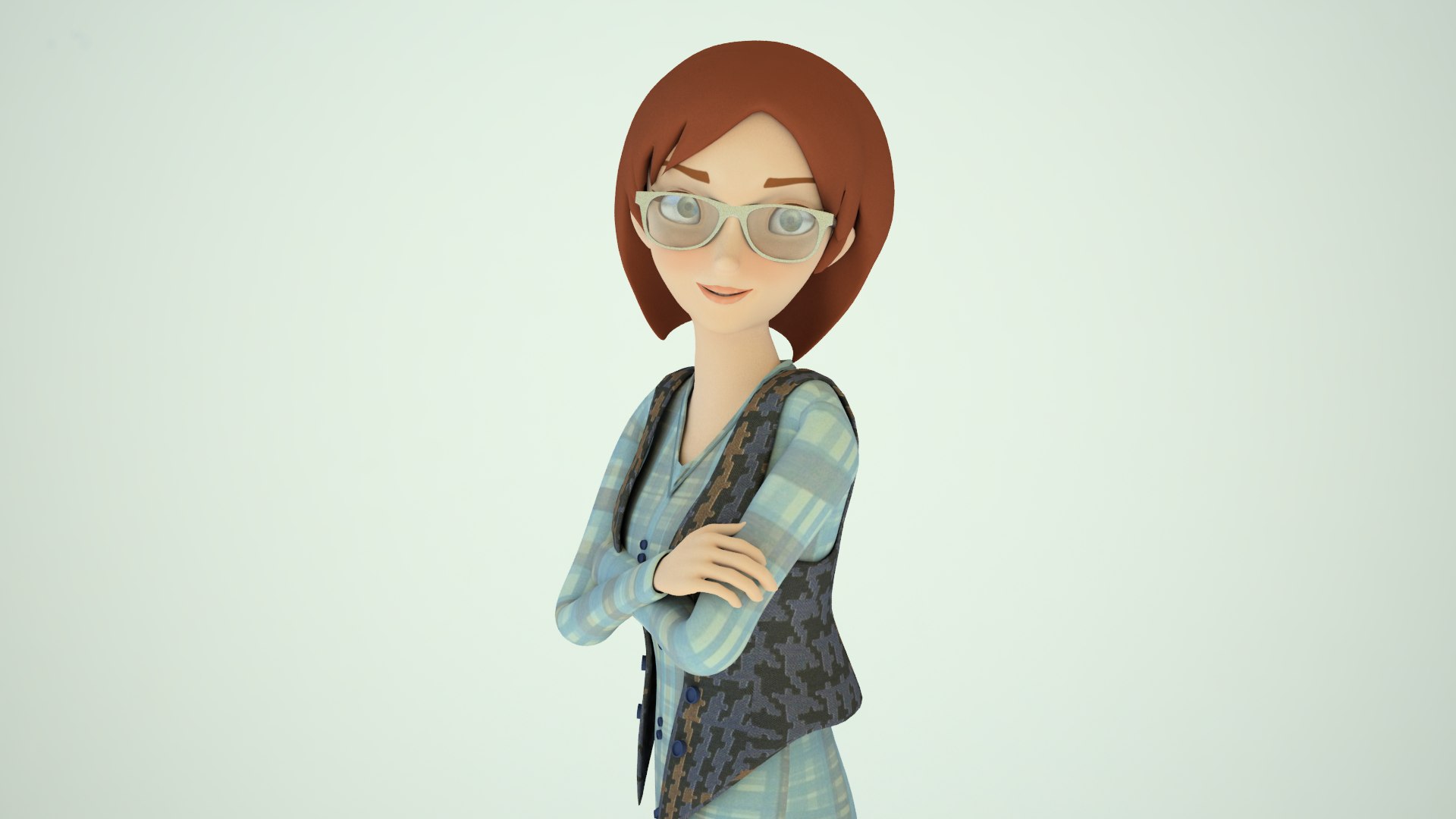 3d Girl Teacher Model