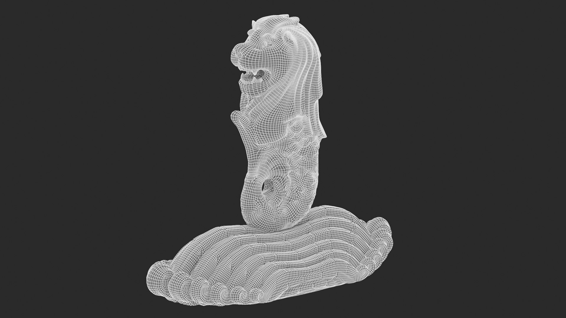 3D Model Merlion Statue - TurboSquid 1760558
