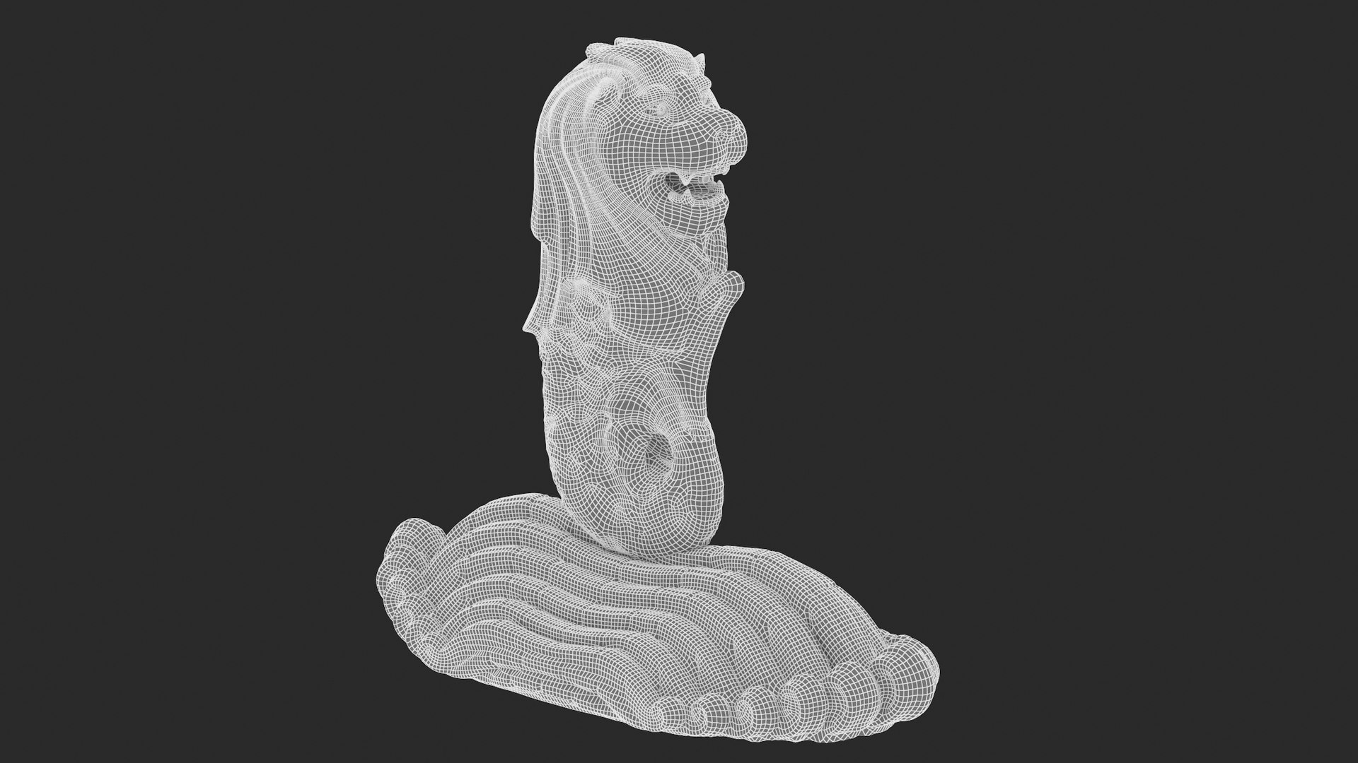 3D Model Merlion Statue - TurboSquid 1760558