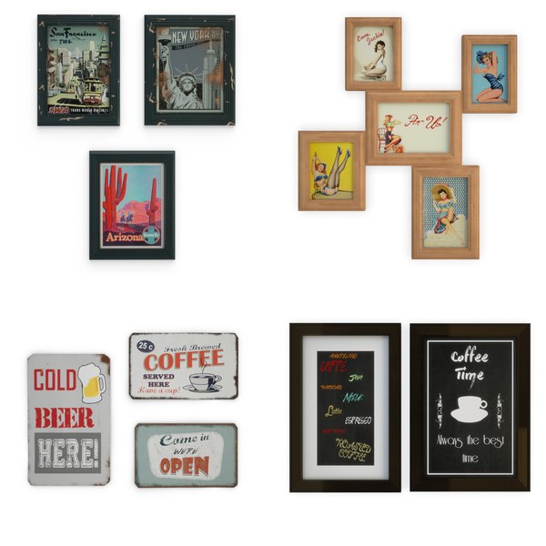 Furniture american diners 3D - TurboSquid 1441231