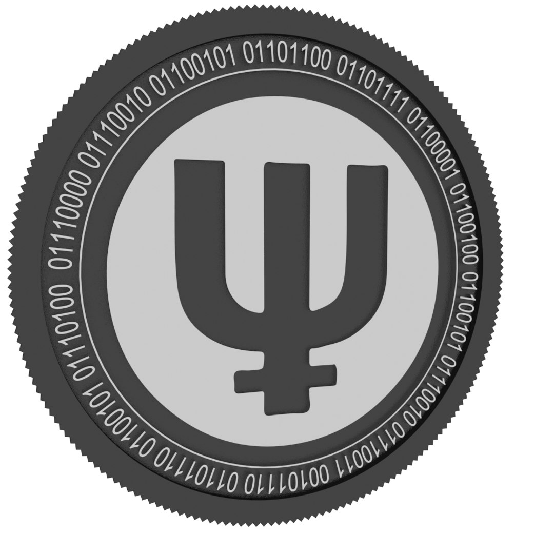 3D Primecoin Black Coin Model - TurboSquid 1555088