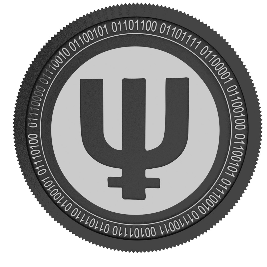 3D Primecoin Black Coin Model - TurboSquid 1555088