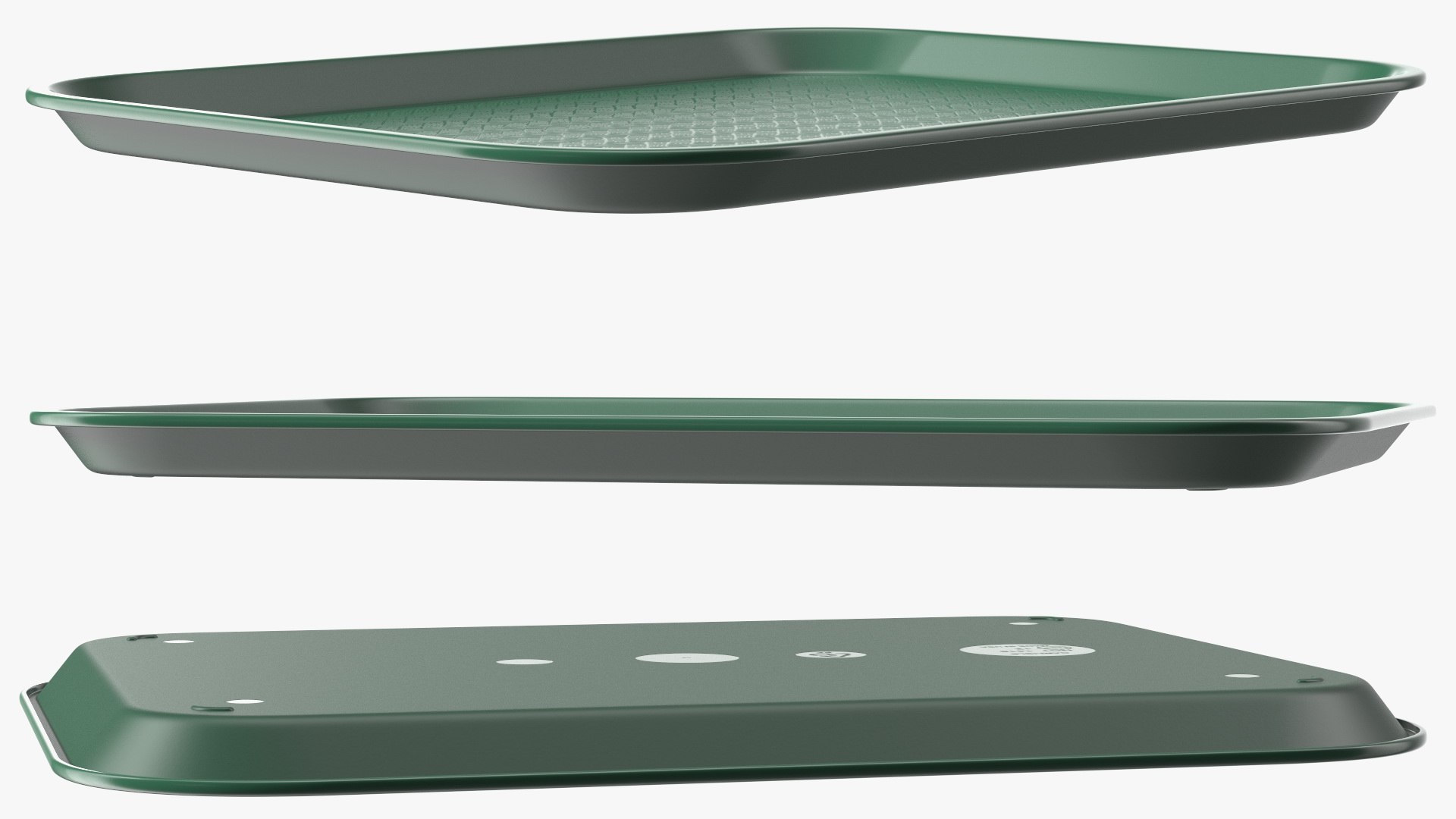 Plastic Fast Food Tray Green 3D Model - TurboSquid 1950857