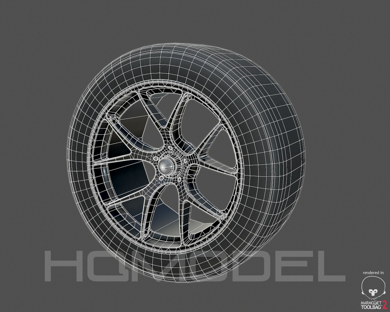 3d max generic standard tire rim