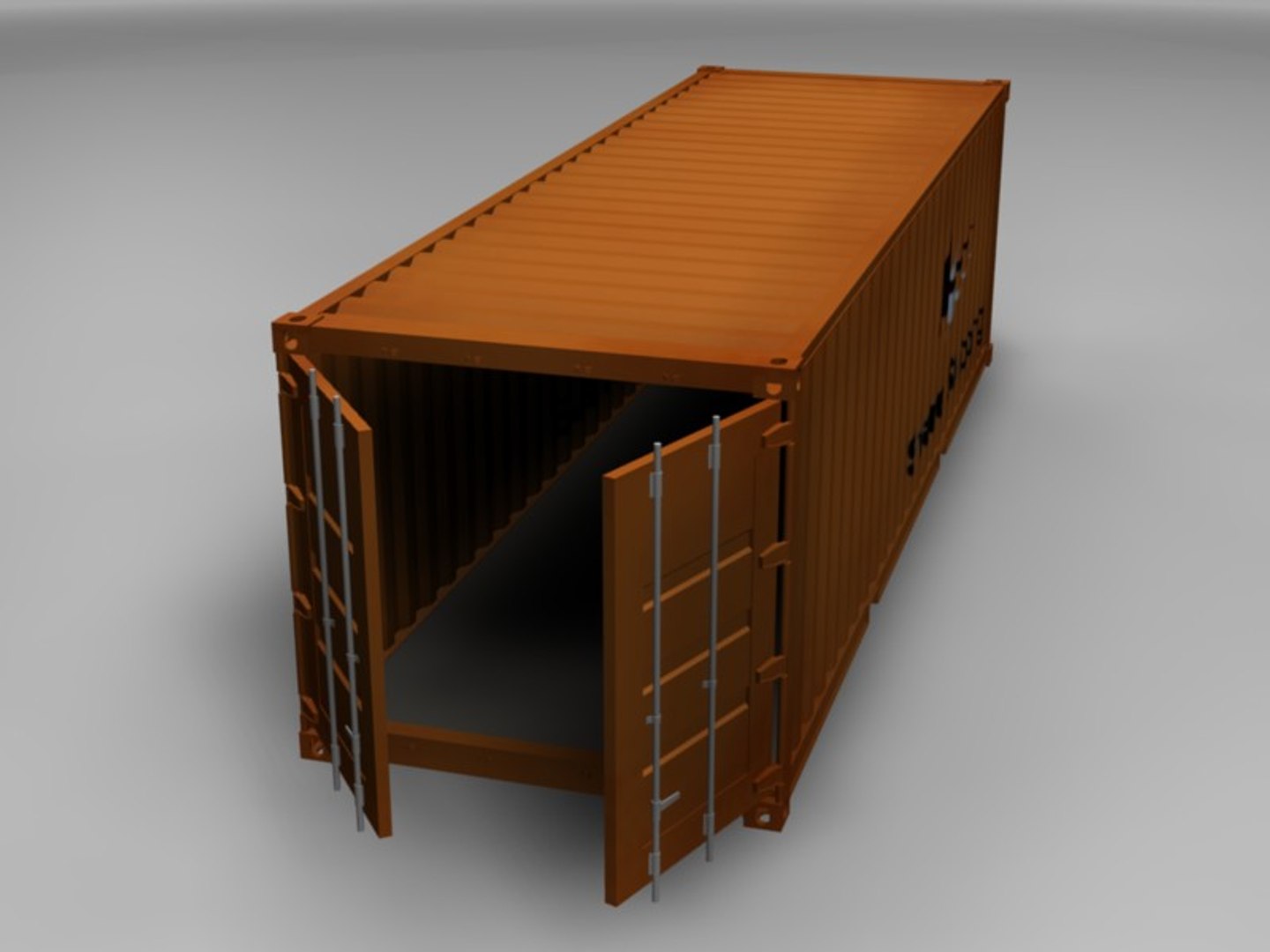 ship container 3d obj