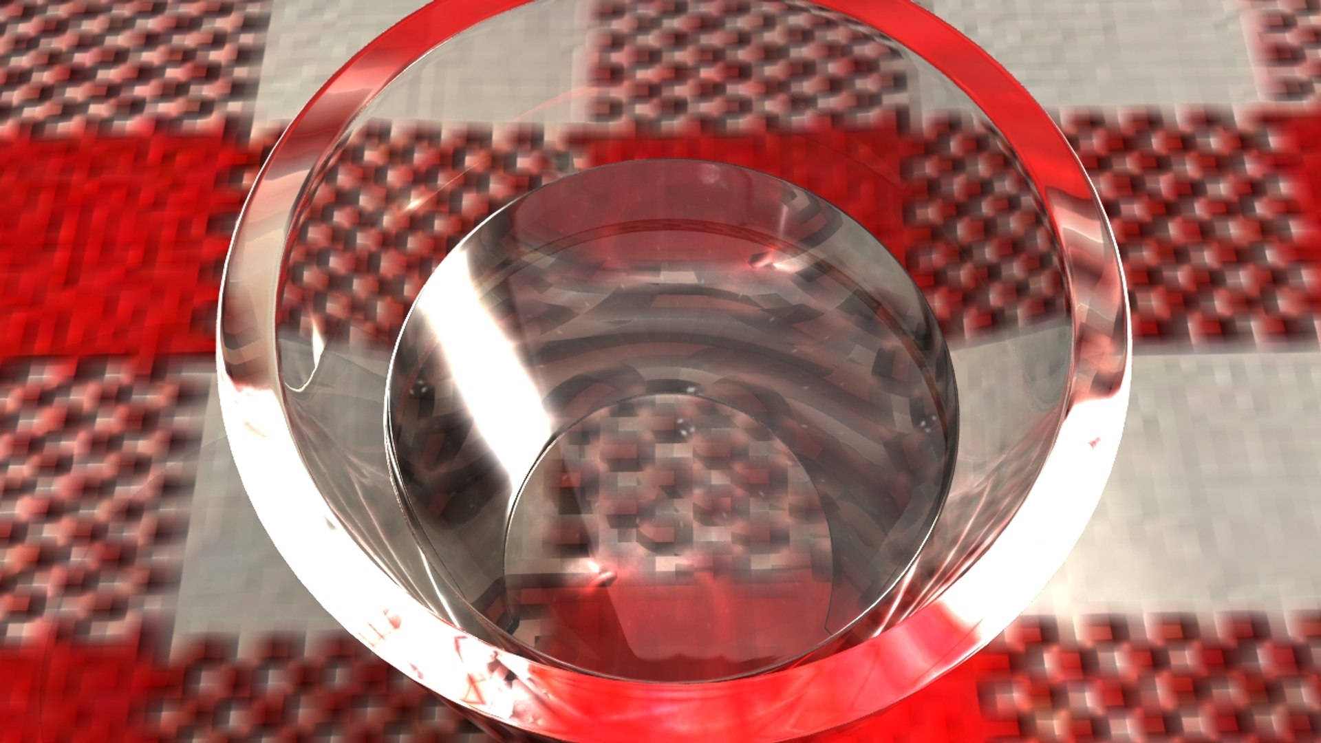 realistic glass water 3d model