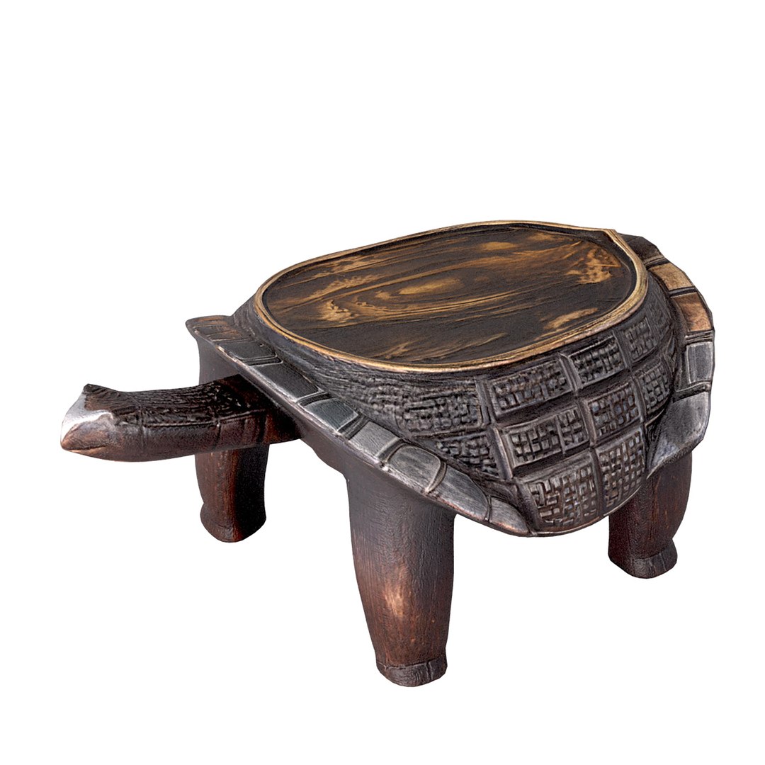 Banco de tartaruga vintage Burkina Faso 2 Modelo 3D - TurboSquid 2462305