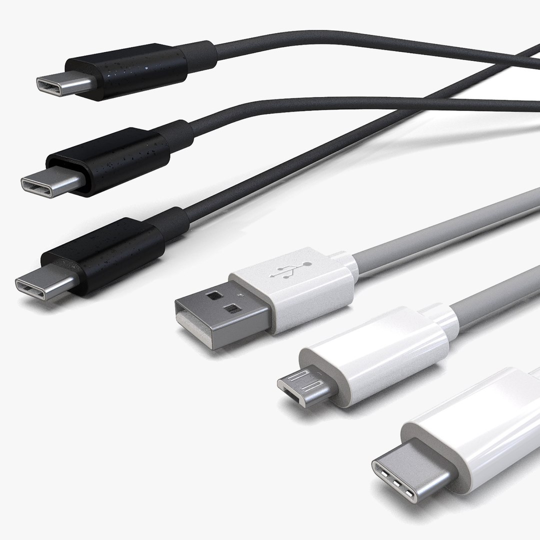 3D USB USBC MICRO USB Model - TurboSquid 1947063