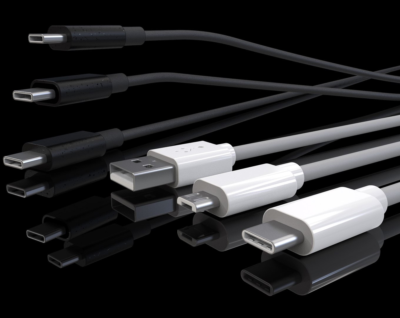 3D USB USBC MICRO USB Model - TurboSquid 1947063