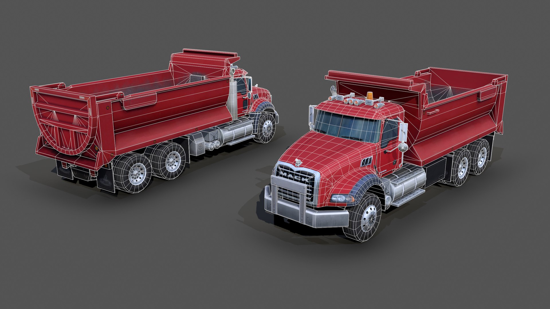 Mack GRANITE CT713 Dump Truck S09 2006 Model - TurboSquid 1905376