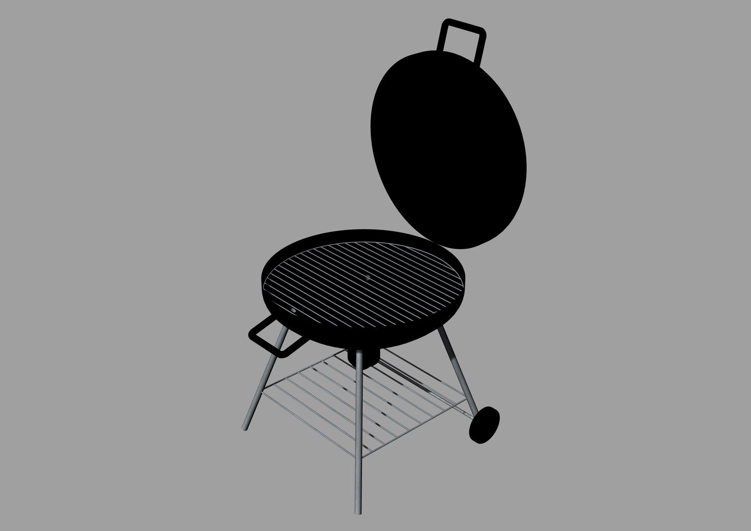 Charcoal Grill 3D Model - TurboSquid 1369088
