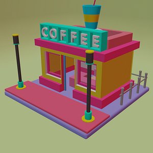 3D Cartooncafe Models | TurboSquid