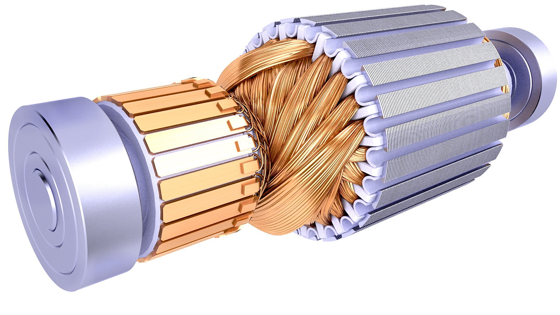 3D Model Electric Motor Rotor Stator 34 3D Model - TurboSquid 1715462