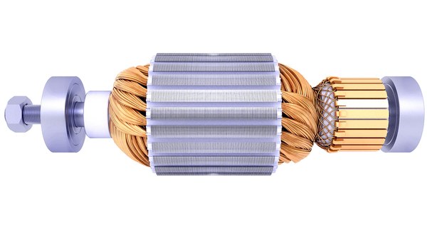 modèle 3D de Stator de rotor de moteur électrique modèle 3D 34 ...