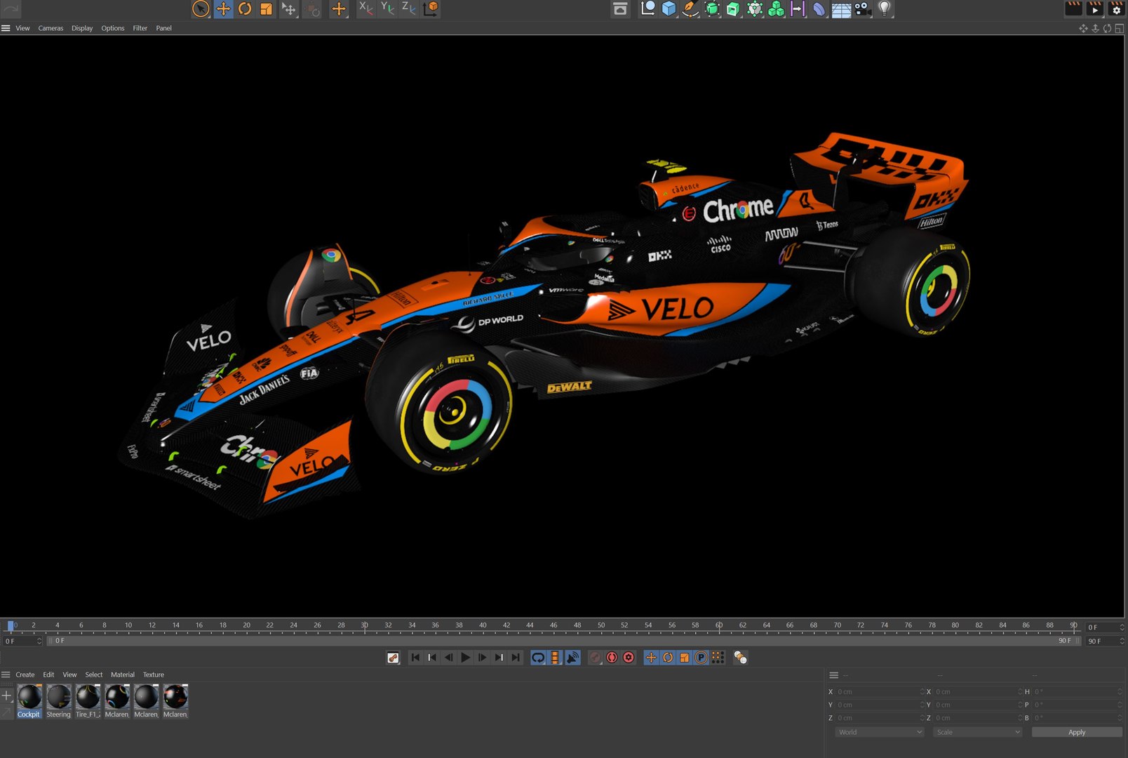F1 Mclaren MCL60 season 2023 3D - TurboSquid 2044145