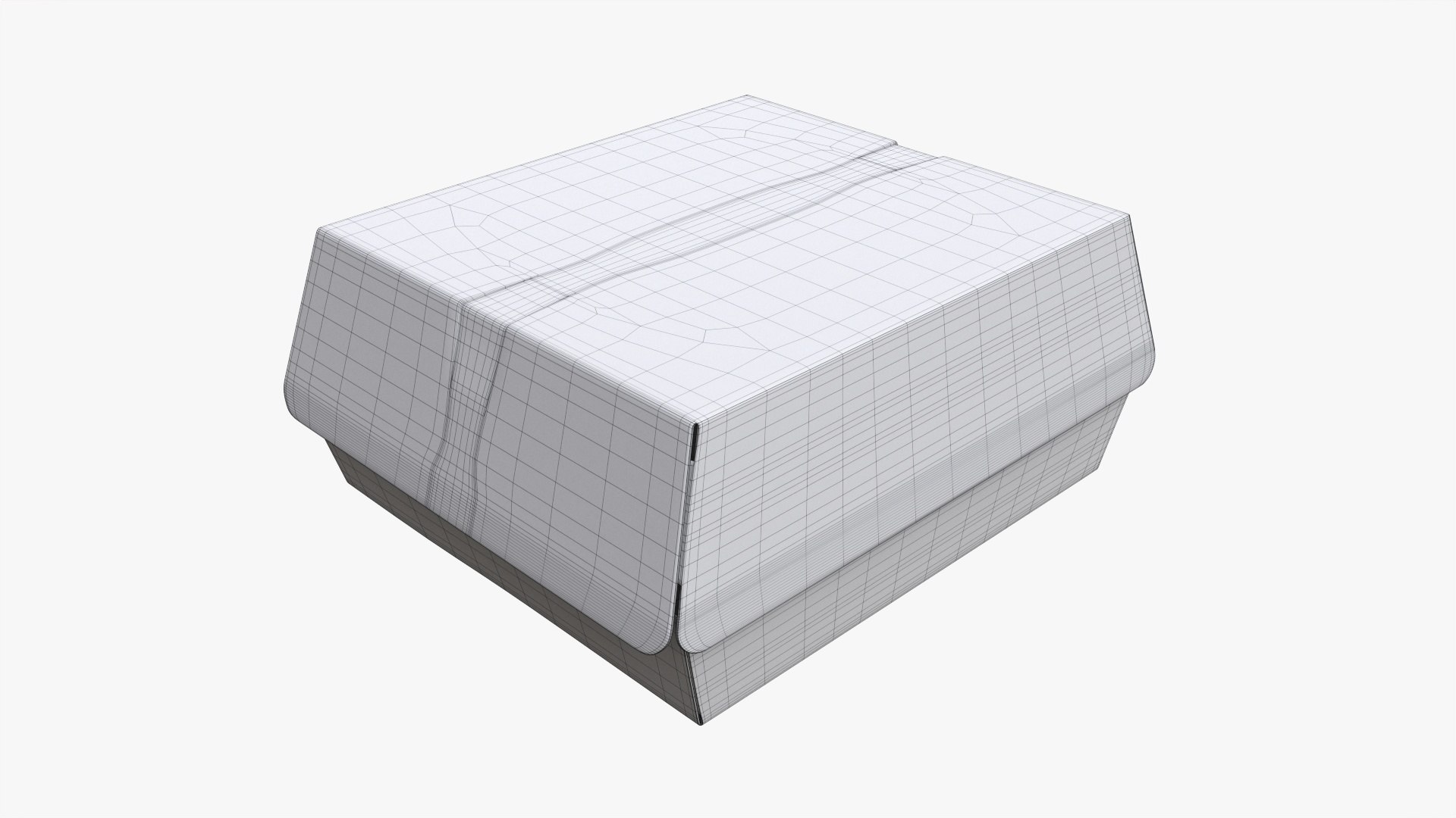 3D Fast Food Paper Box 02 Model - TurboSquid 1725179