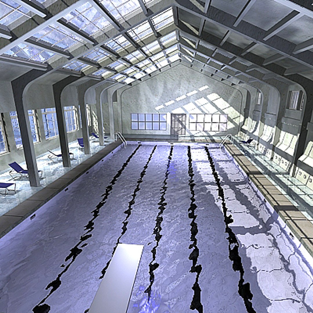 3d model indoor swimming pool