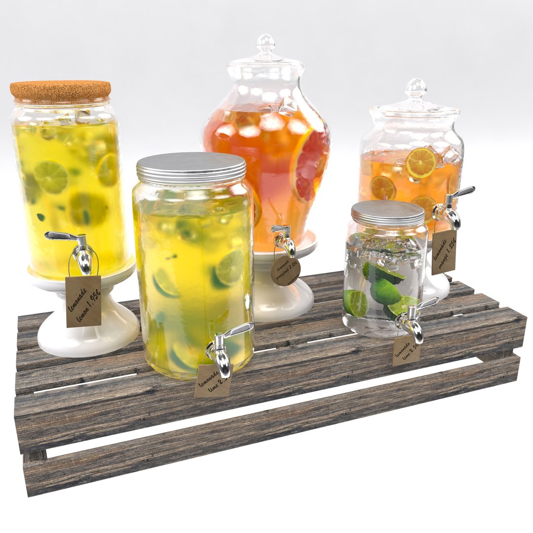 3D Model Lemonade Set 2 - TurboSquid 1644210