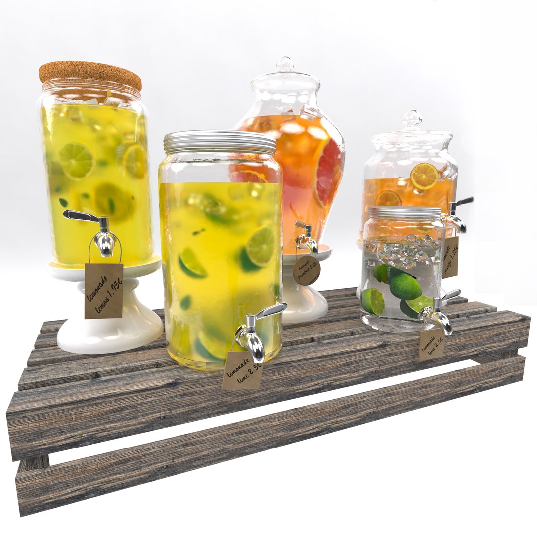 3D Model Lemonade Set 2 - TurboSquid 1644210