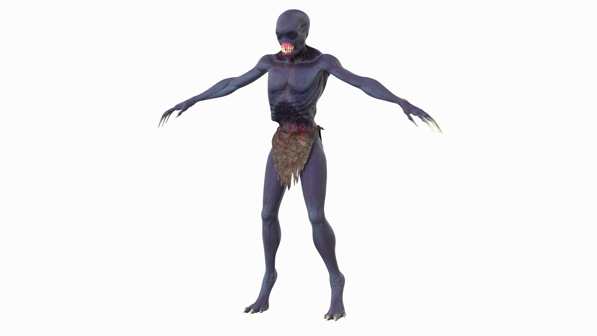 Scary creature neutral pose 3D model - TurboSquid 1702756