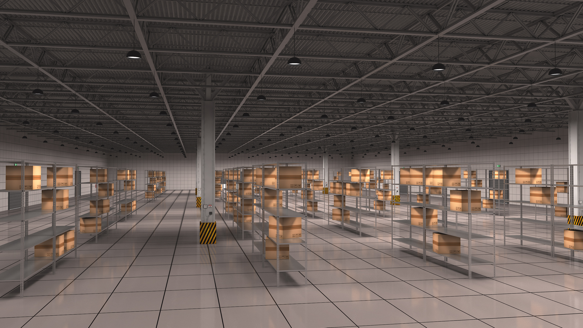modèle 3D de Entrepôt Intérieur - TurboSquid 1717154