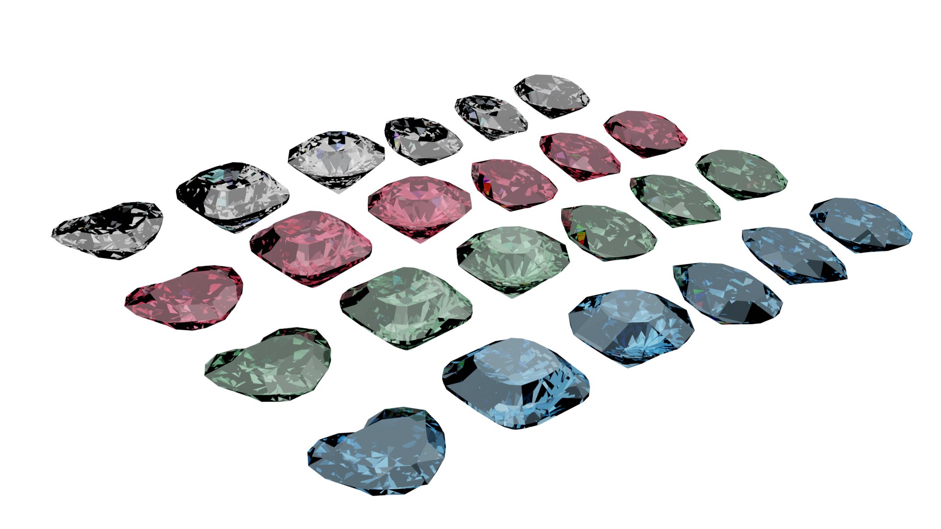 3D Diamond Pack - TurboSquid 2140664