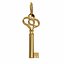 3d ancient old luxury key