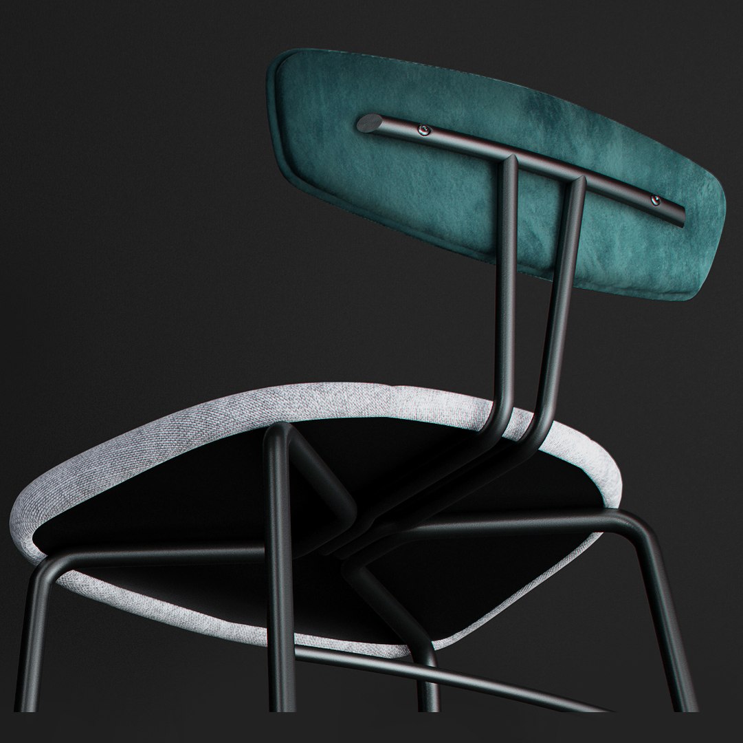 3D Chair Amy Barstool Model - TurboSquid 1402855