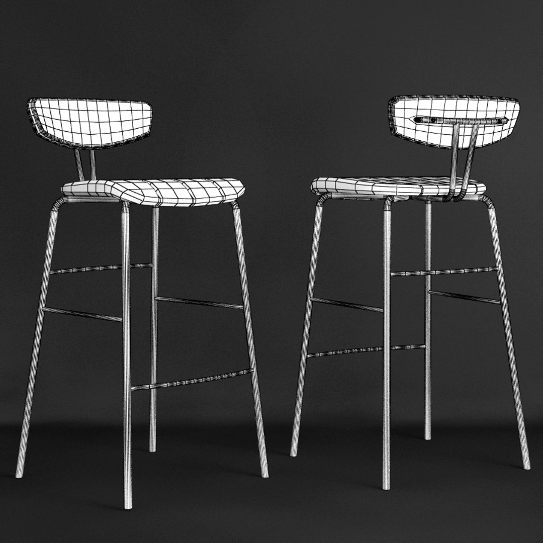 3D Chair Amy Barstool Model - TurboSquid 1402855