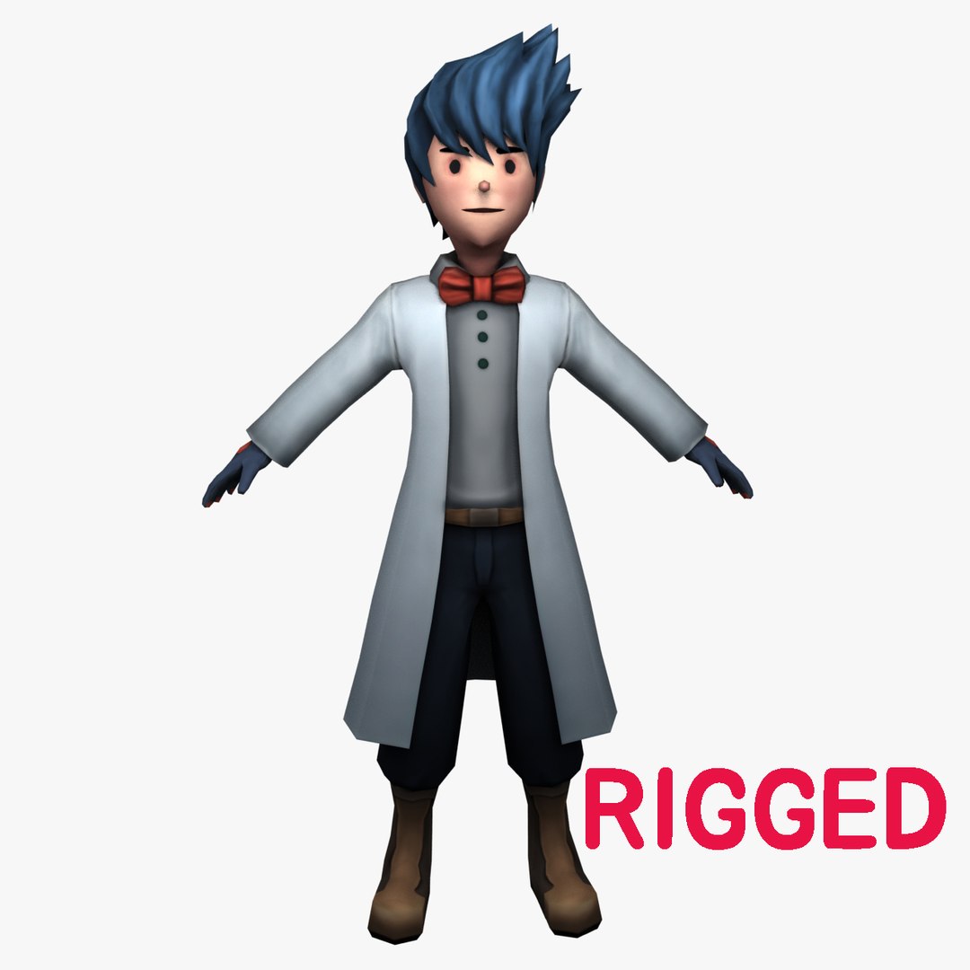 Doctor Character Rigged Cartoon Model - TurboSquid 1691432