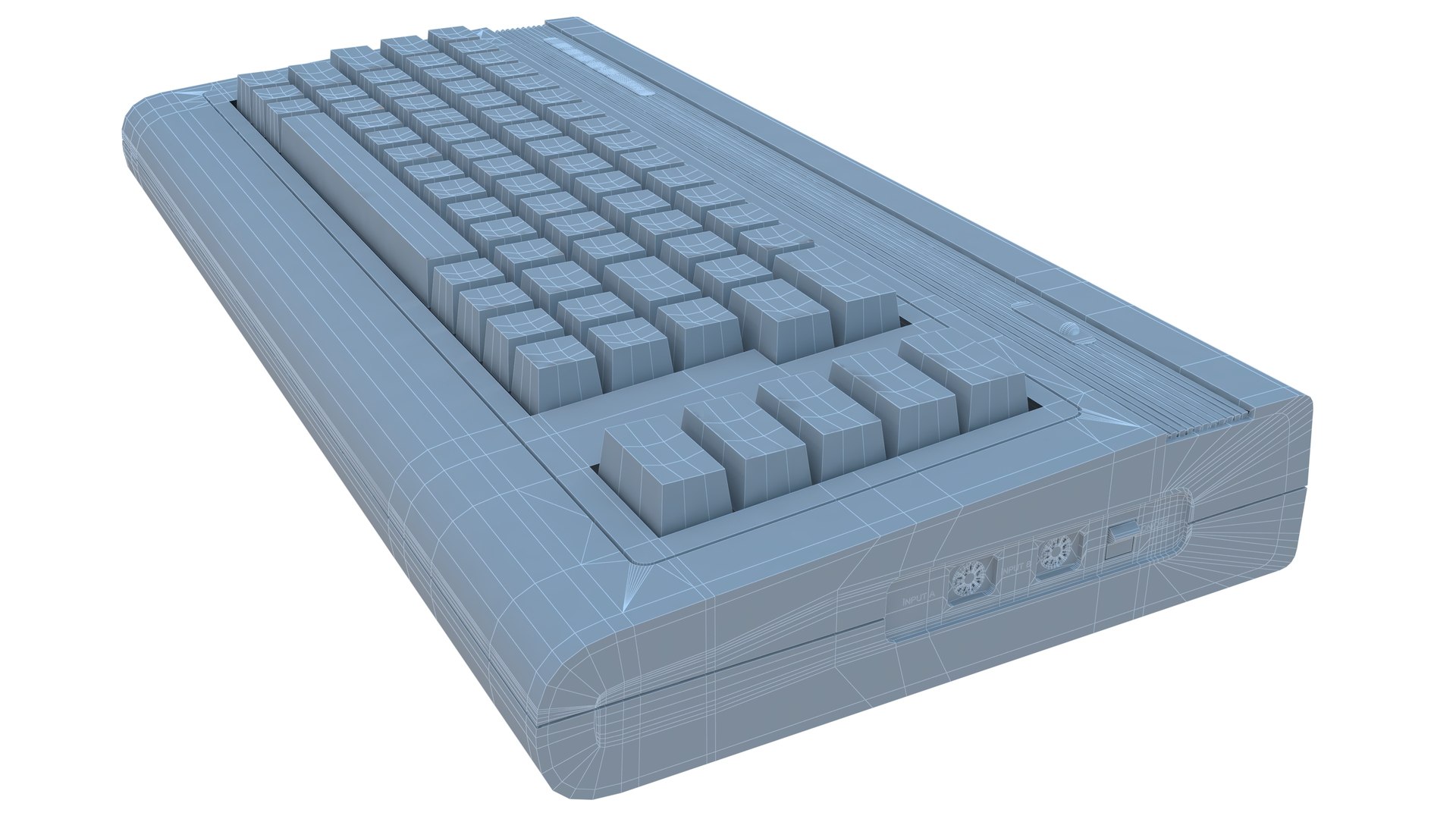 Wireless And Vintage Keyboard 3D Model - TurboSquid 2047751