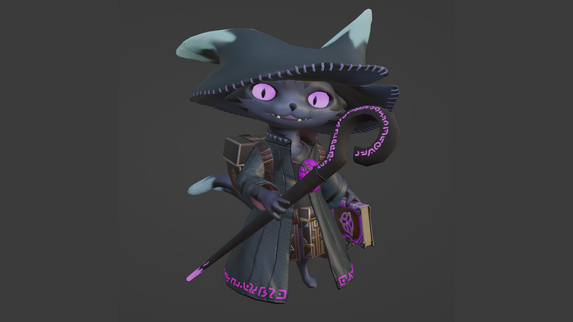 3D model Toon Magician Cat - TurboSquid 2115315