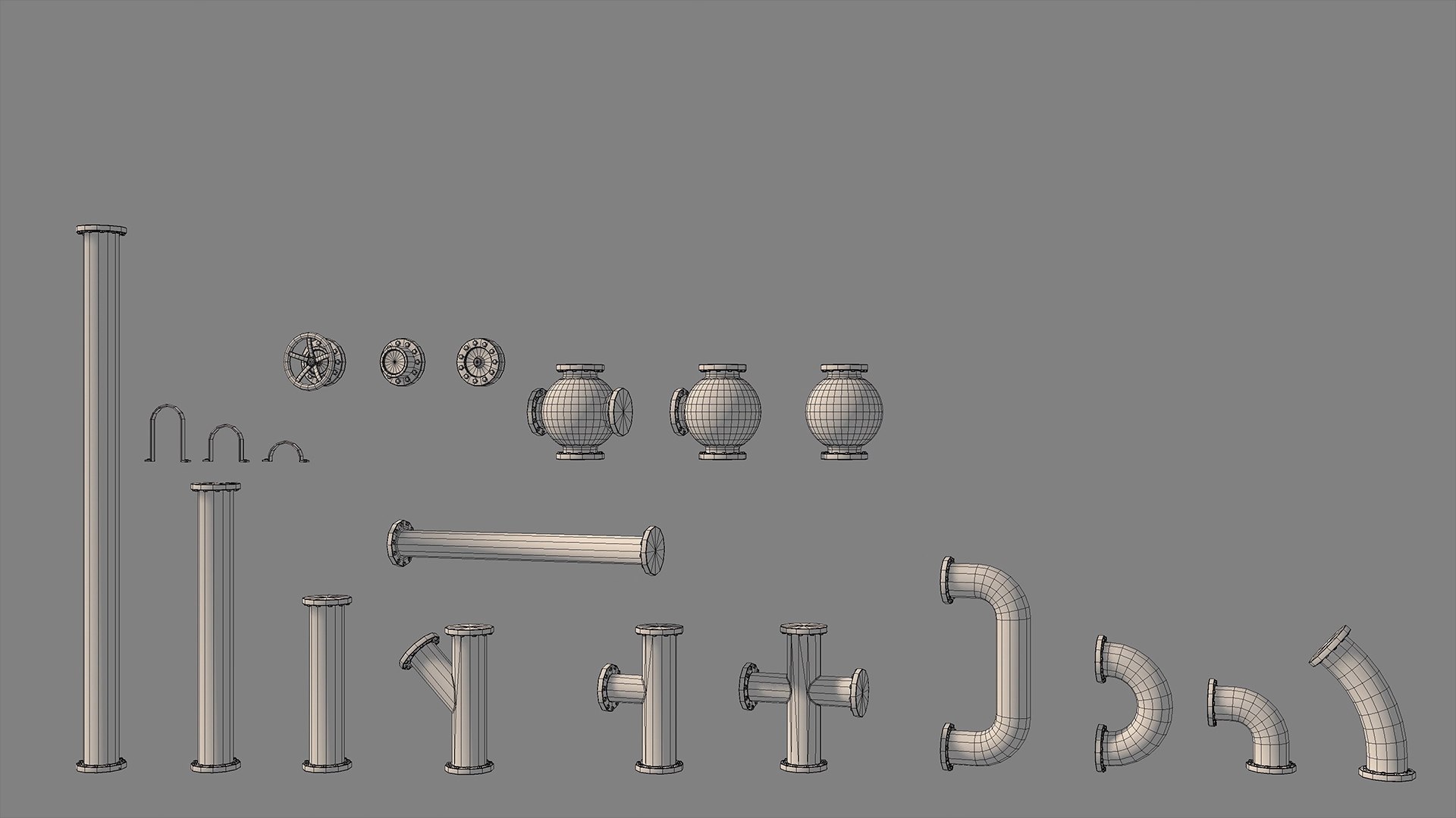 Pipe Modular 3D Model - TurboSquid 1676608