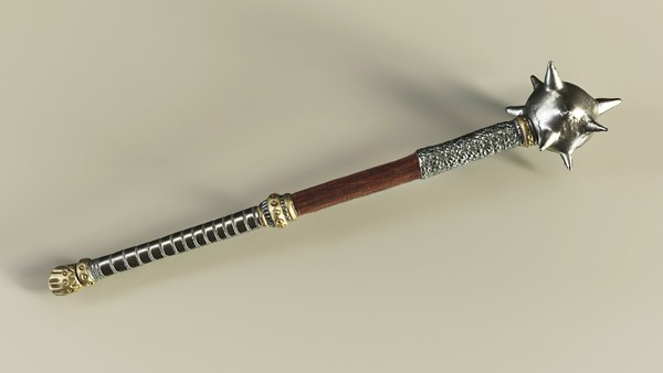 3d morningstar mace model