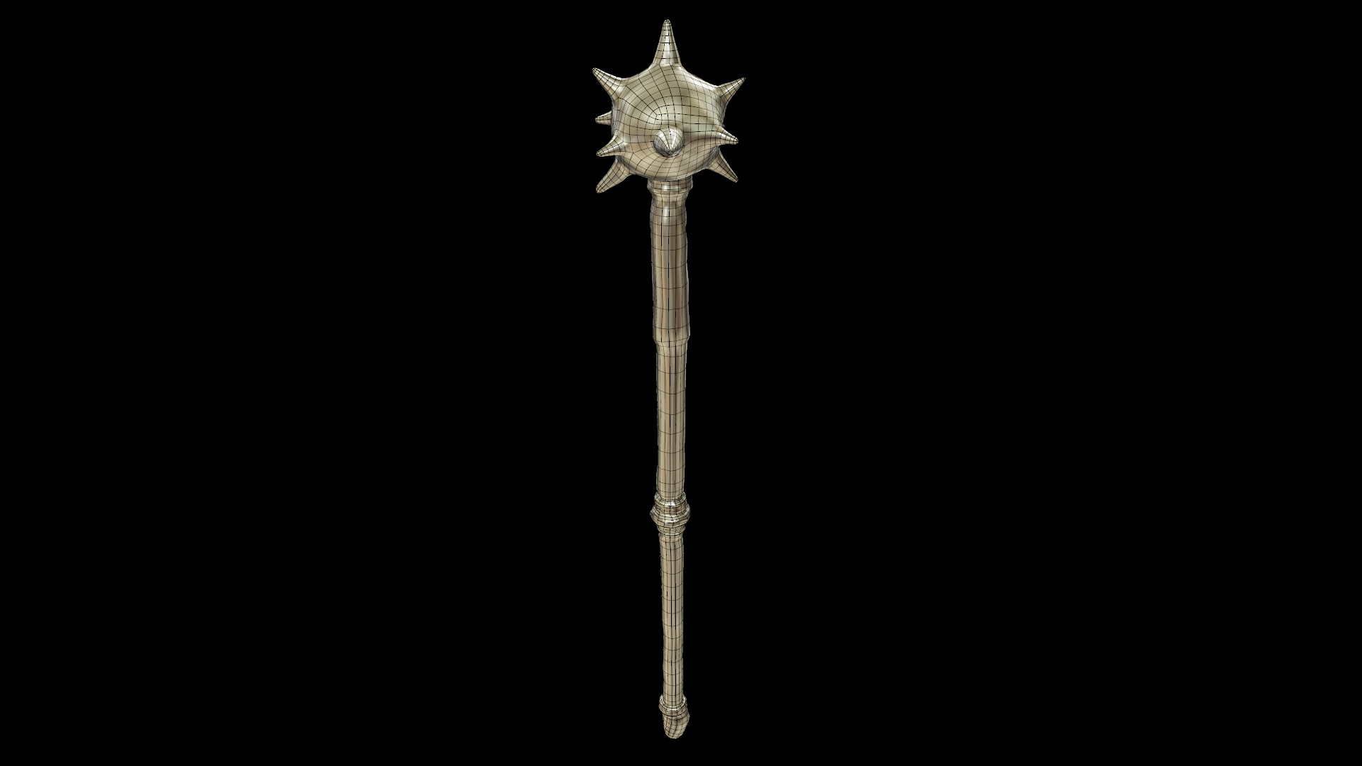3d Morningstar Mace Model