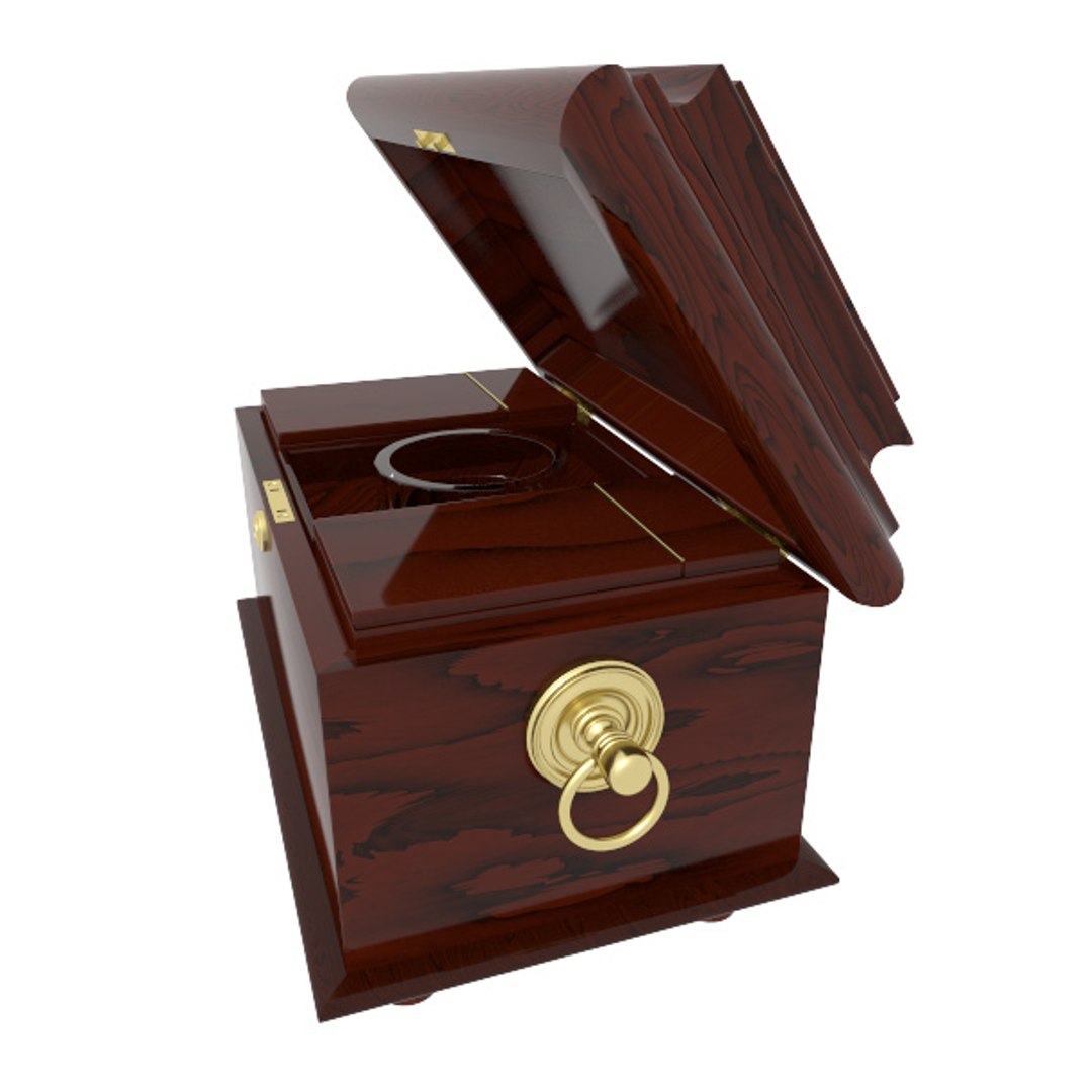 3d Model Victorian Tea Caddy