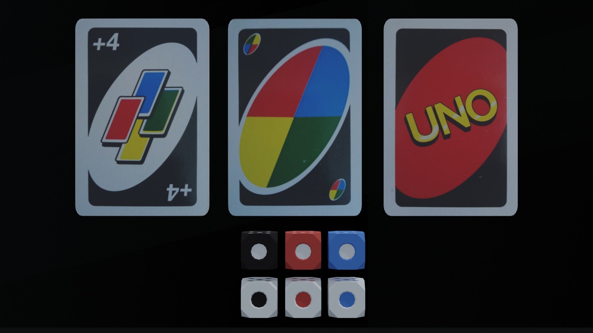 3D Model Board Uno Dice Cards - TurboSquid 1659995