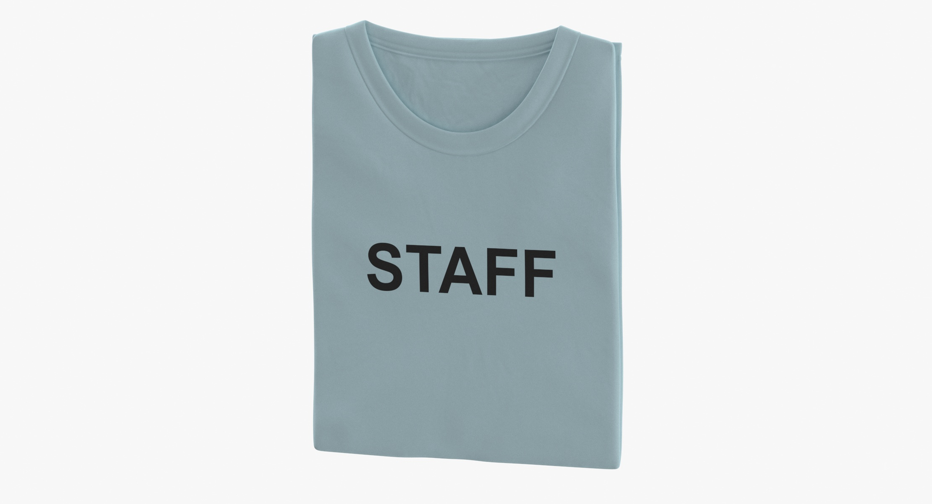 Female Crew Neck Folded Blue Staff 01 3D model - TurboSquid 1752928