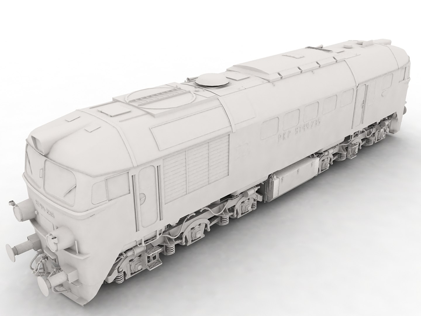 Diesel Locomotive St44 3d Model