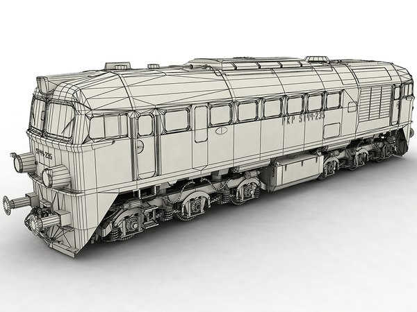 diesel locomotive st44 3d model