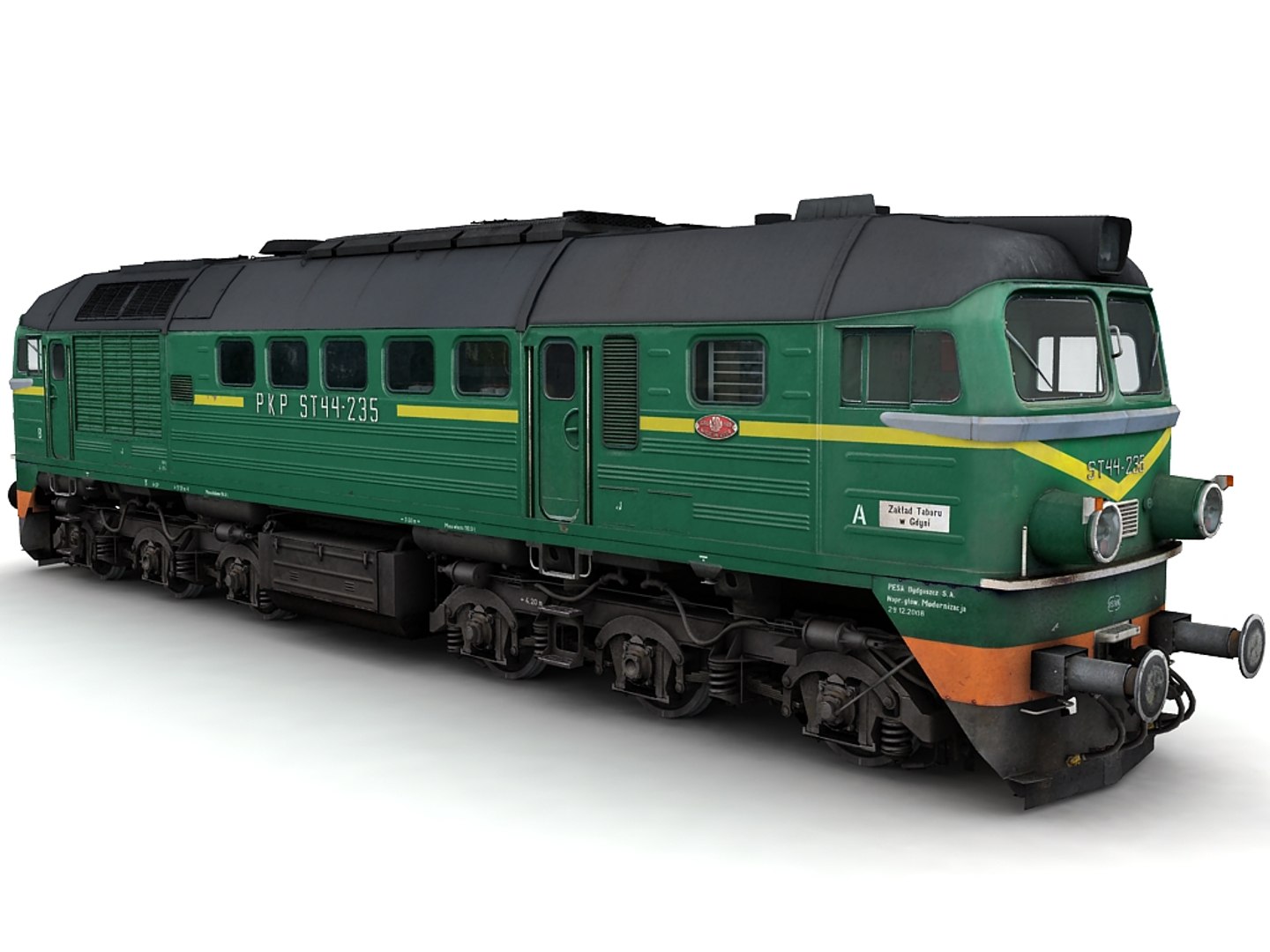 Diesel Locomotive St44 3d Model