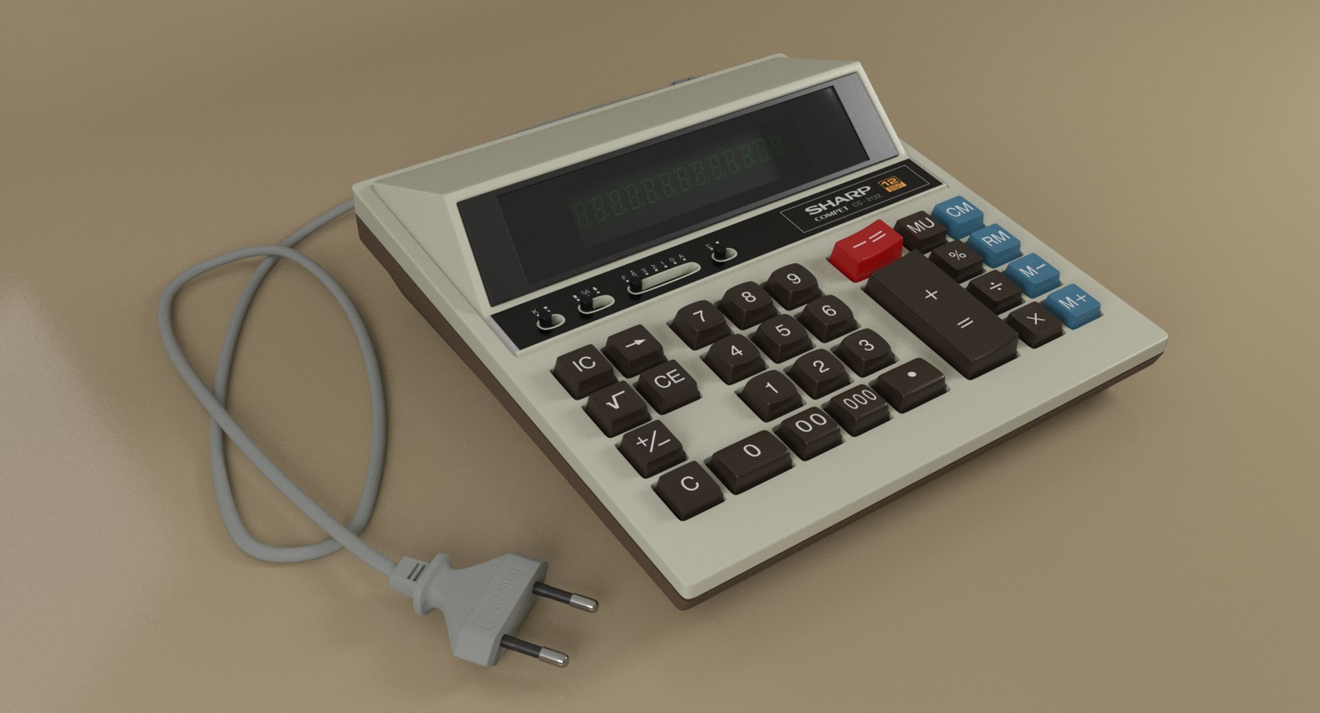 Sharp Compet 3D Model - TurboSquid 1393089